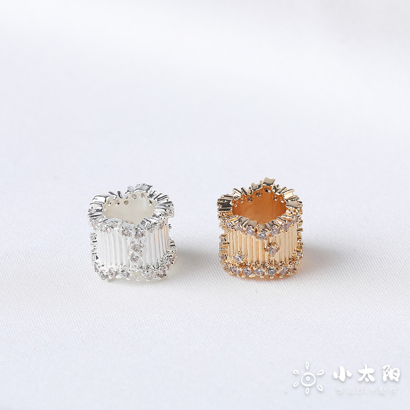 Spacer ลูกปัด 14K ขนาดใหญ่หลุม diy อุปกรณ์เสริม | Shopee Thailand