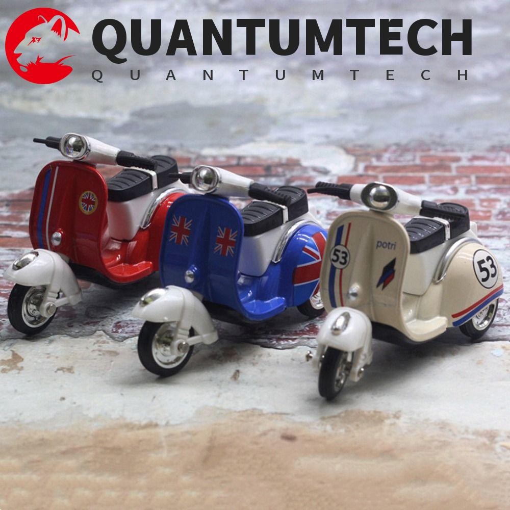 Quantumtech Mini Motorcycle, Inertia Diecast Motorcycle Model, Birthday Gift Pull-back Miniature ...