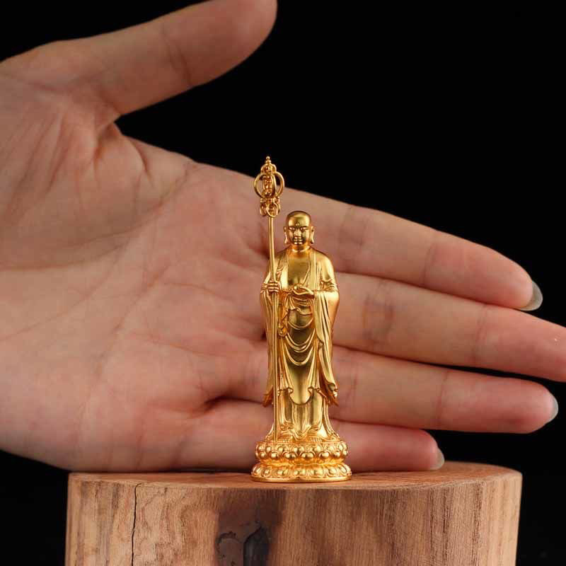 New Product#Pure Copper Dizang Bodhisattva Figure of Buddha Decoration ...