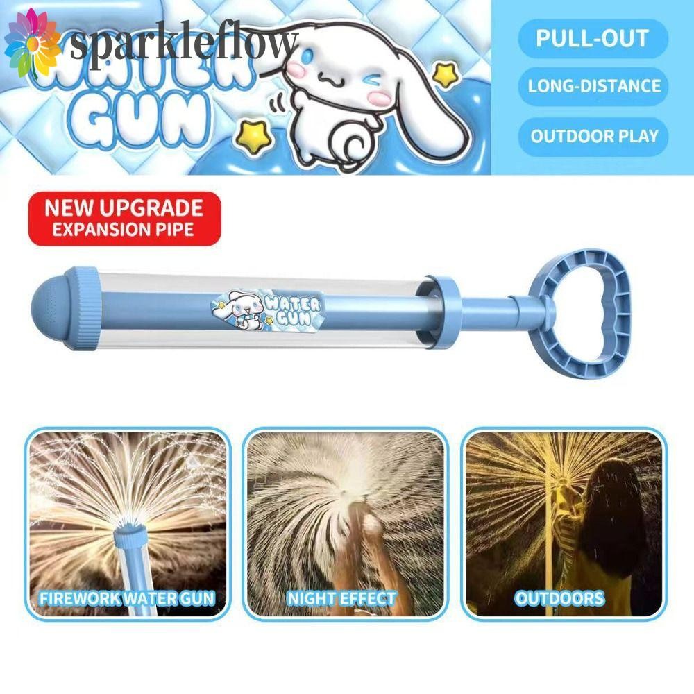 Sparkleflow สเปรย์น้ําดอกไม้ไฟของเล่น, Capybara Labubu Outdoor Sprinkler Toy,แบบพกพา Kuromi ...