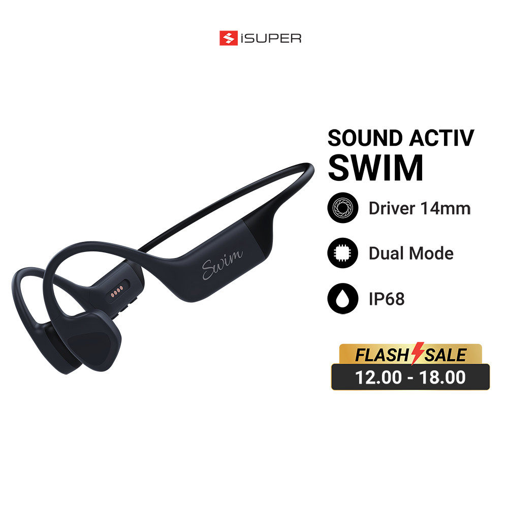 [ลดเหลือ 2990] iSUPER SoundActiv Swim หูฟังว่ายน้ำ ออกกำลังกาย Bone ...