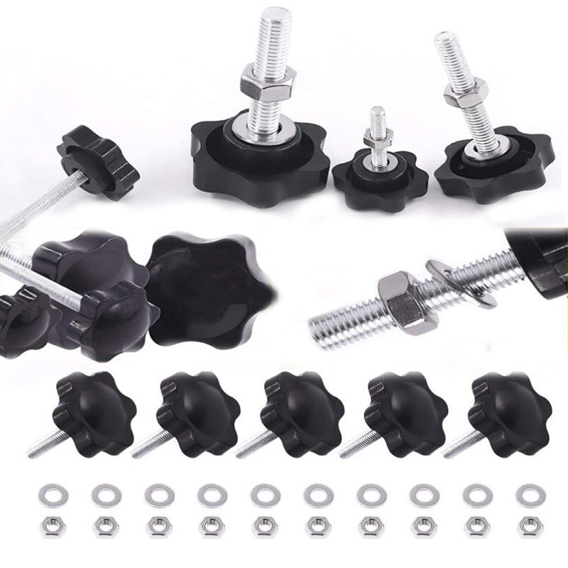 Hex Star Knob ชายด ้ าย Clamp Knob สกรูมือกระชับ Knob Quick Release เ ...