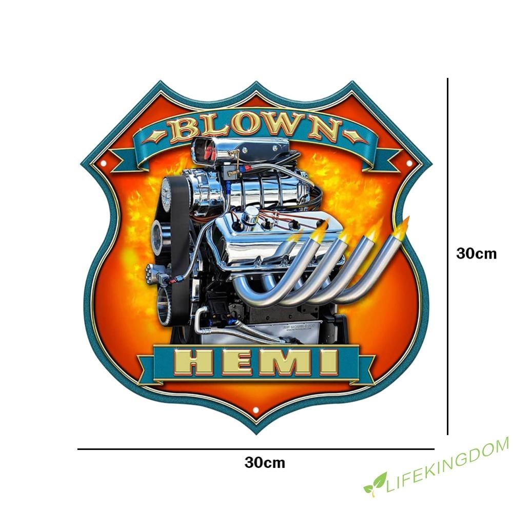Shield Shape Racing Retro Metal Plate Tin Sign Plaque Poster for Bar ...