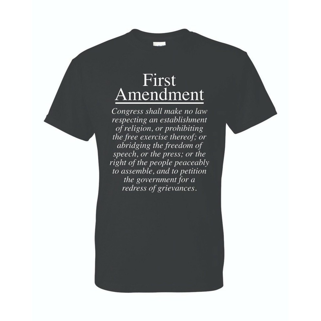 1st First Amendment Patriot US เสื้อยืดผู้ใหญ่รัฐธรรมนูญ เรา ประวัติ ...