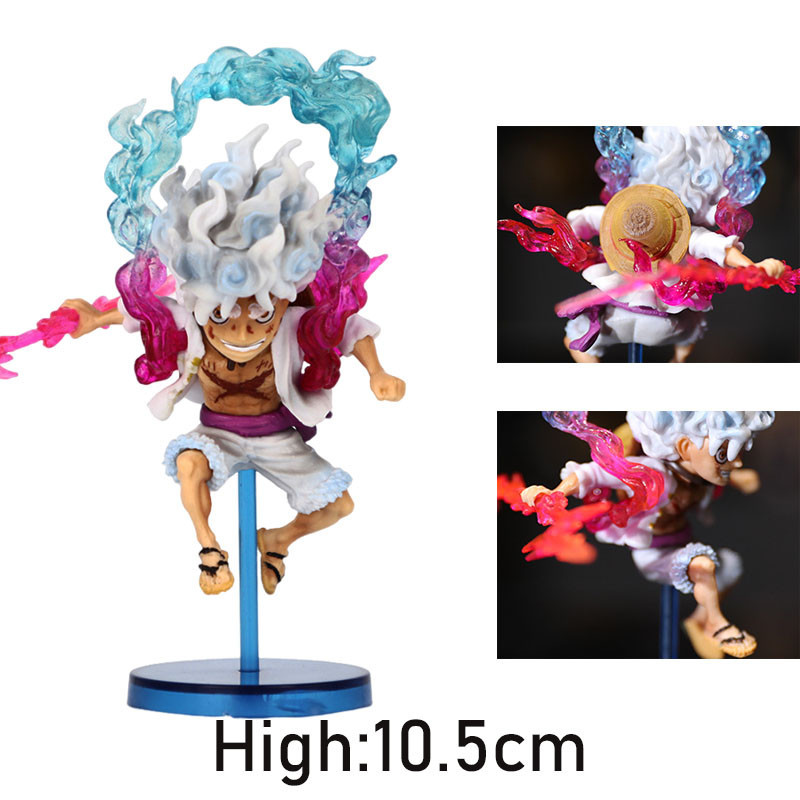 One Piece Action Figure Luffy Gear 5 Sun God เครื ่ องประดับ Lightning ...