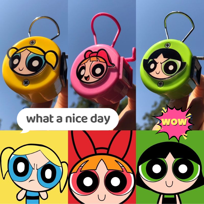 ใหม ่ Powerpuff Girls Digital Hand Tally Counter Manual Counting Golf ...