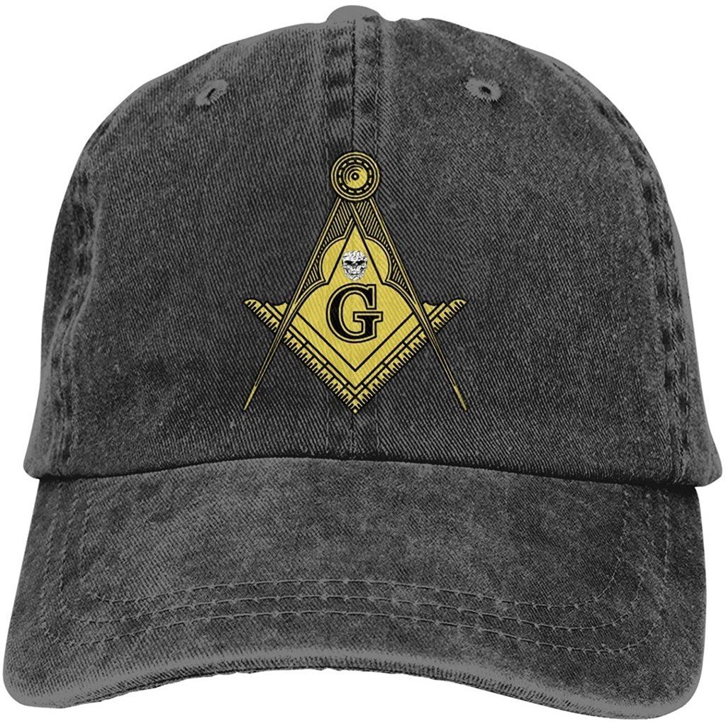 Freemason Masonic Sports Denim Cap ปรับ Unisex ธรรมดาเบสบอลคาวบอย ...