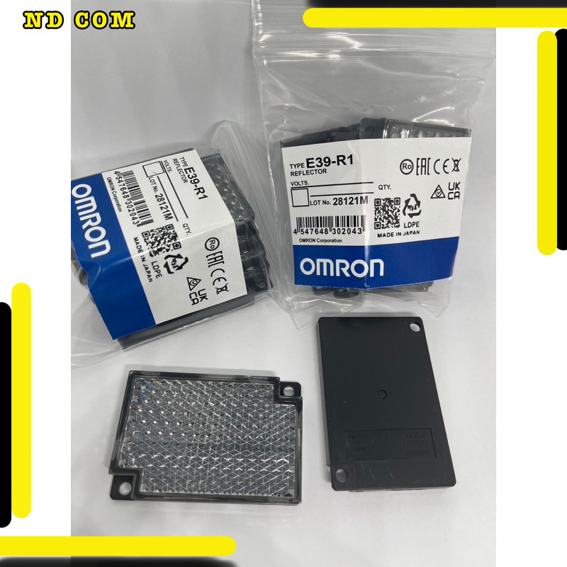 E39-R1 รีเฟล็กเตอร์ OMRON E39-R1 E39-R1S Reflector for Sensor แผ่นสะท้อนแสงสำหรับเซนเซอร์ตรวจจับ ...