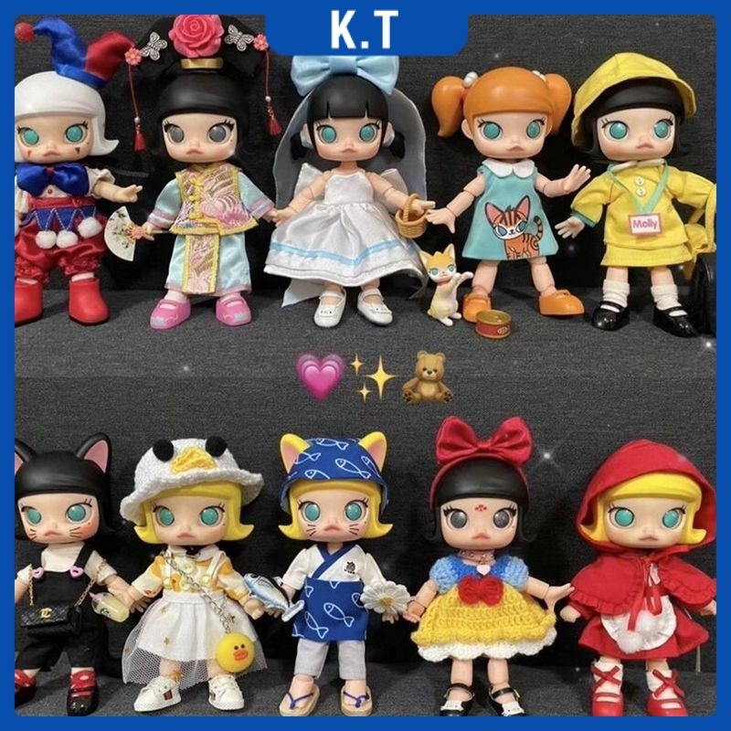 ของแท้ Pop Mart molly molly Action Figure BJD น่ารักอินเทรนด์เล่นรูป ...
