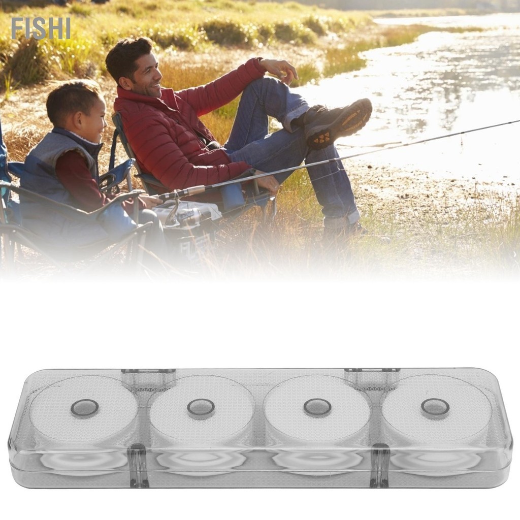 Fishi 8 ชิ้นตกปลาพลาสติกโฟม SPOOL สายตกปลา Lure RIG ผู้ถืออุปกรณ์เสริม ...