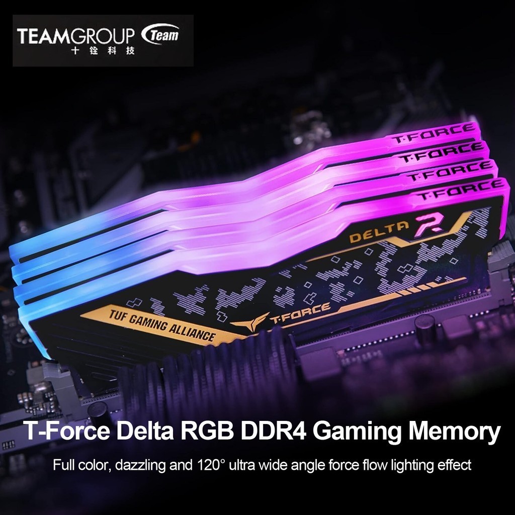 Teamgroup T-Force Delta RGB DDR4 16GB 8GB 3200MHz 3600MHz โมดูลหน่วย ...