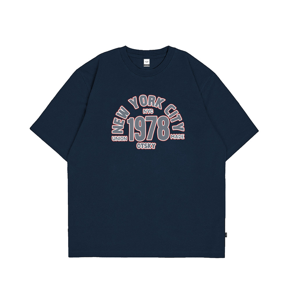 Otsky เสื้อยืดผู้ชาย OTS 1978 City Cotton 24s X DT410BL โลโก้ | Shopee ...