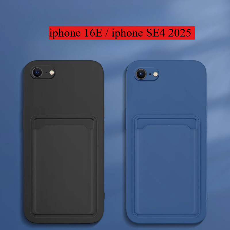 สําหรับiphone 16Eช่องใส่การ์ดกระเป๋าสตางค์สําหรับIphone 16 E 16e SE4 2025 กล้องสีลูกกวาดป้องกัน ...