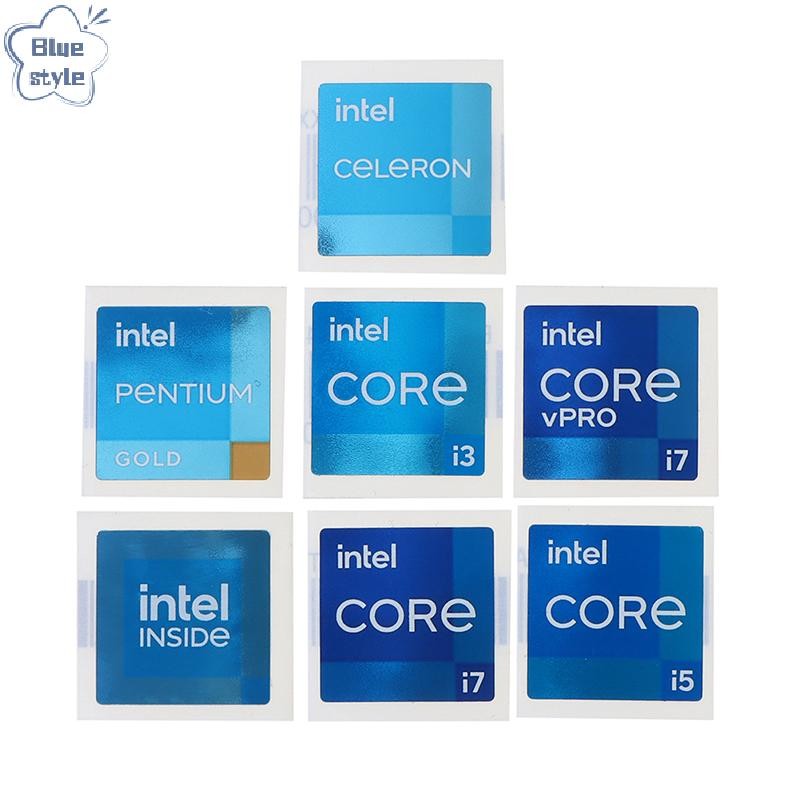 Bluestyle 5pcs ใหม่ 11 รุ่น i3 i5 i7 VPRO INSIDE แล็ปท็อปเดสก์ท็อป CPU DIY สติกเกอร์ใหม่ ...
