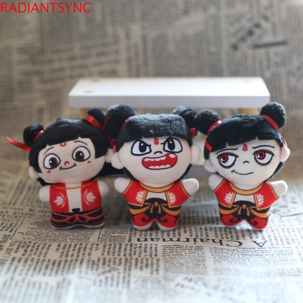 Radiantsync Ne Zha 2 พวงกุญแจ Plush, อะนิเมะภาพยนตร์ Q-Version สะสม Ne Zha 2 จี้ Plush, น่ารัก ...