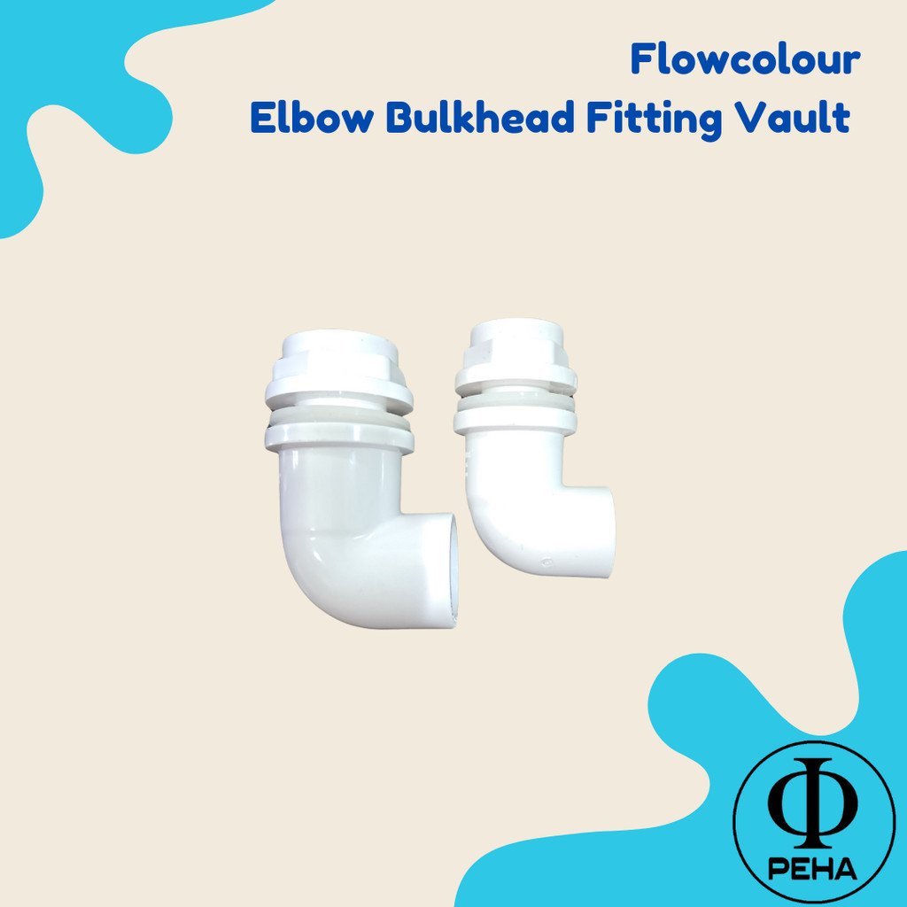 Flowcolor Elbow Bulkhead Fitting Vault ring ท่อ UPVC โดย Sanking King Pipe | Shopee Thailand