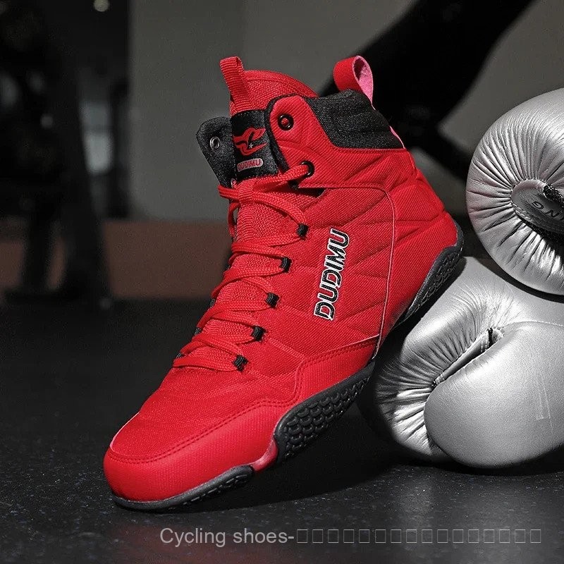 Men Black Red Boxing Shoes for Mens Designer Fighting Shoe Man Good ...