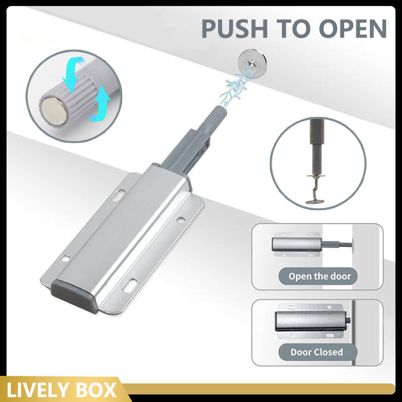 Push Open Plastic / Push To Open Tip On Magnet Double Damper Catches ...