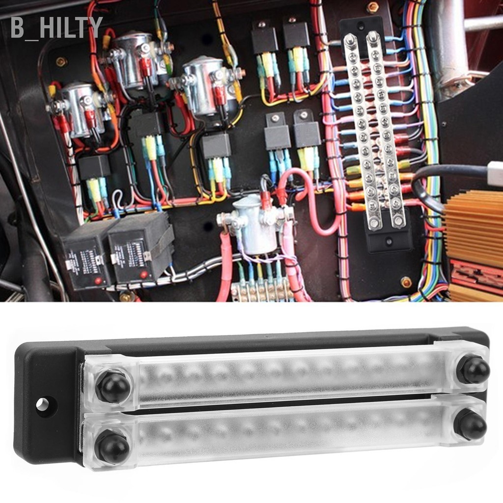 B_HILTY 24 Terminal Bus Bar 150A BusBar Block พร้อมฝาปิดโปร่งใสสำหรับ ...