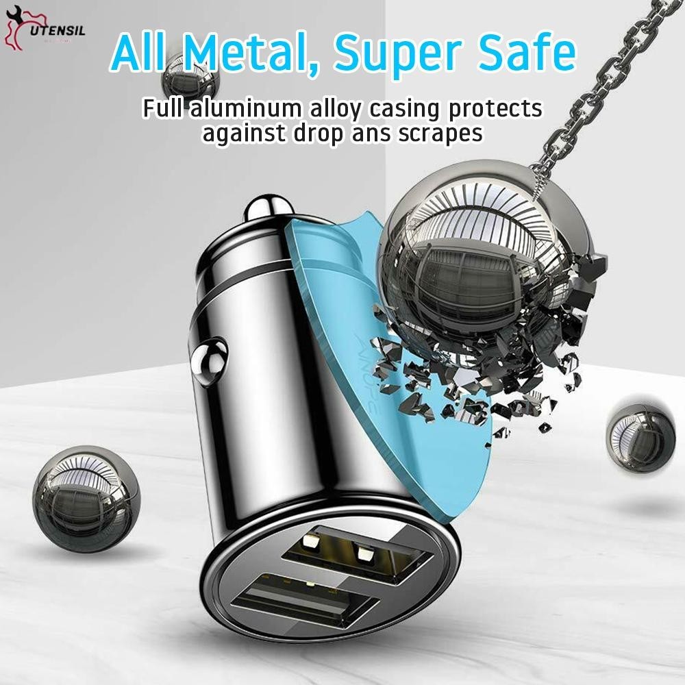 ที่ชาร์จแบตในรถ Power ที่จุดบุหรี่ Dual USB Motors Charger Car Fast ...