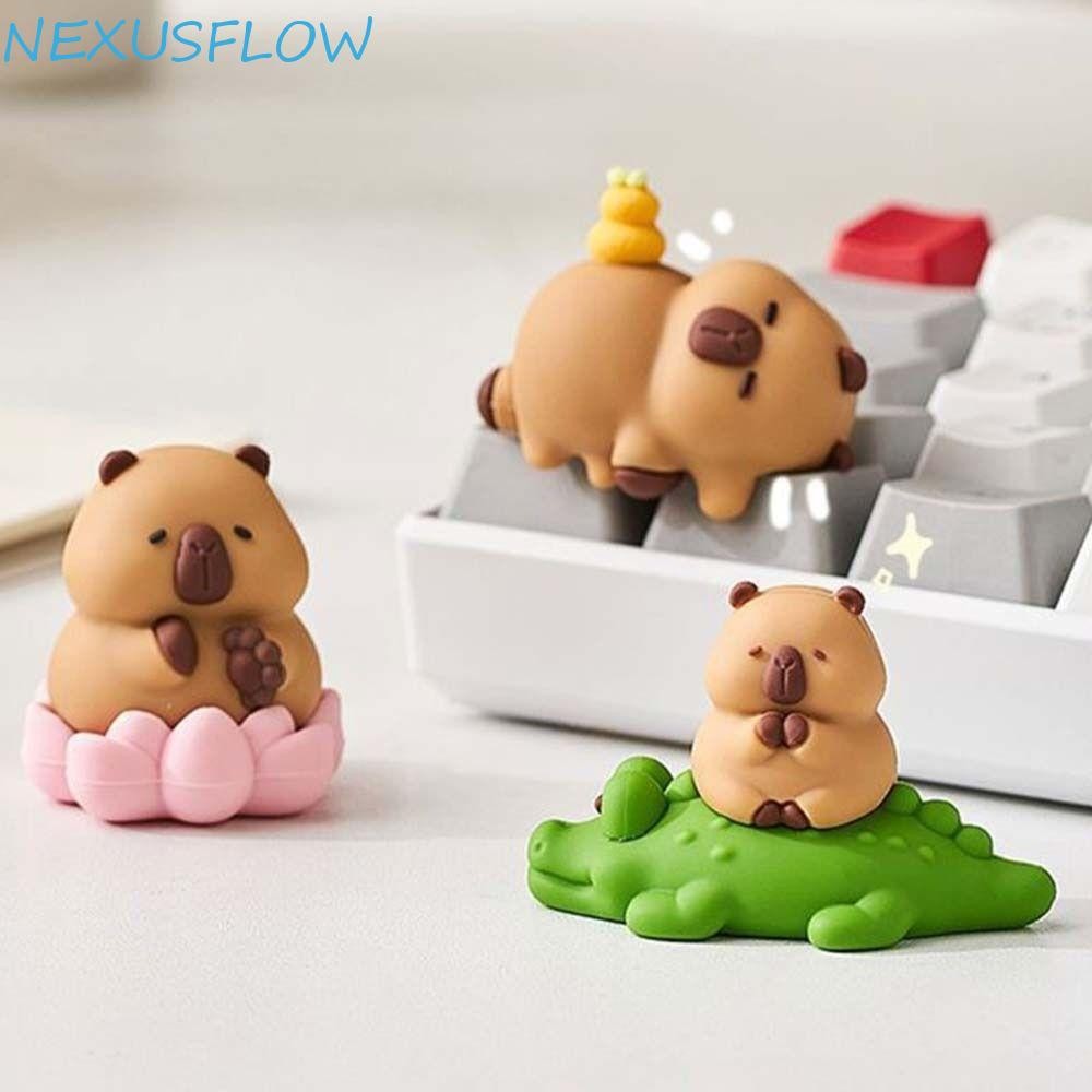 Nexusflow ตุ๊กตาหน้าจอ Capybara, หน้าจอ Navigator เครื่องประดับสํานักงานจอคอมพิวเตอร์ตกแต่ง ...