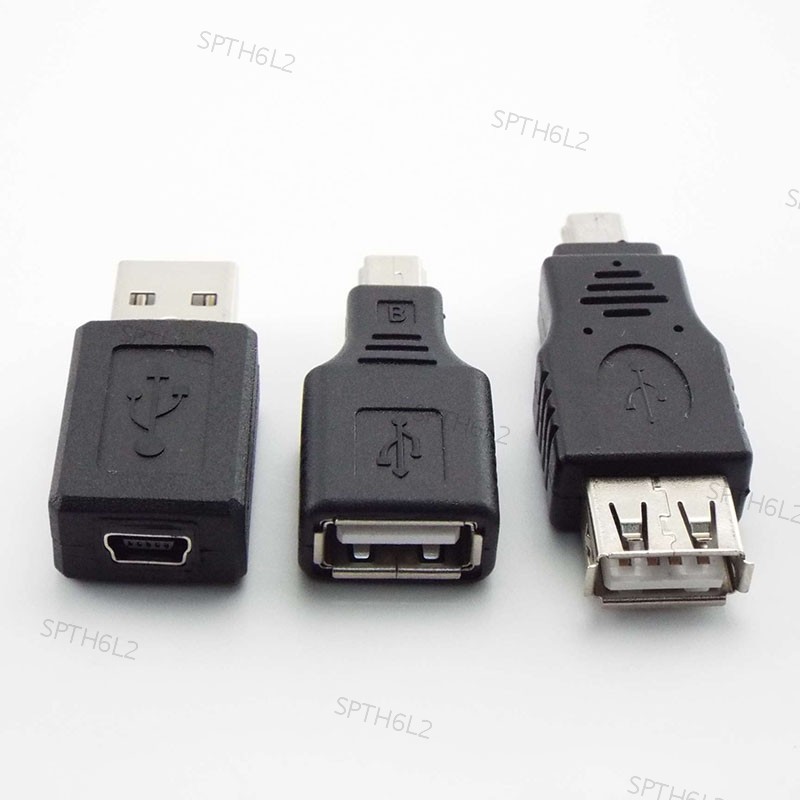 Mini Type-AB Jack Splitter OTG Converter USB 2.0 ชายหญิง Mini B 5-Pin ...