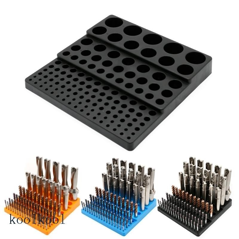 Kool Drill Bit Storage Box with 131 Hole Collets Storage Box Case for ...