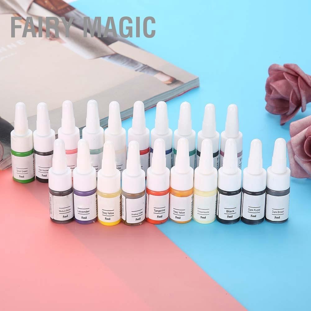 Fairy Magic ขวด 5ml Natural Plant Tattoo Ink Long Lasting Body Paint ...