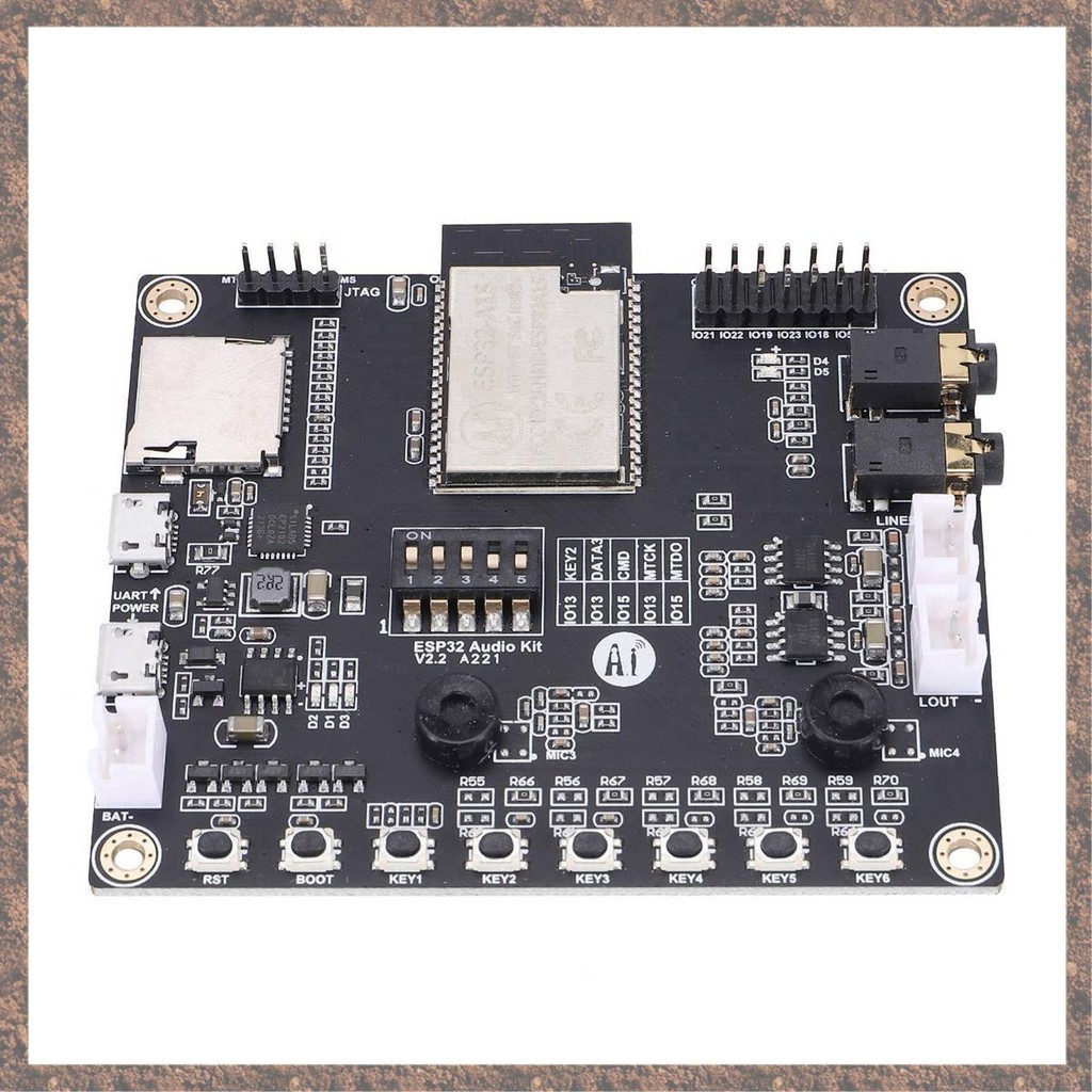 [C Vod ] ESP32-Audio-Kit ESP32 บอร ์ ดพัฒนาเสียง WiFi โมดูลบลูทูธ Low Power Dual-Core พร ้ อม ...