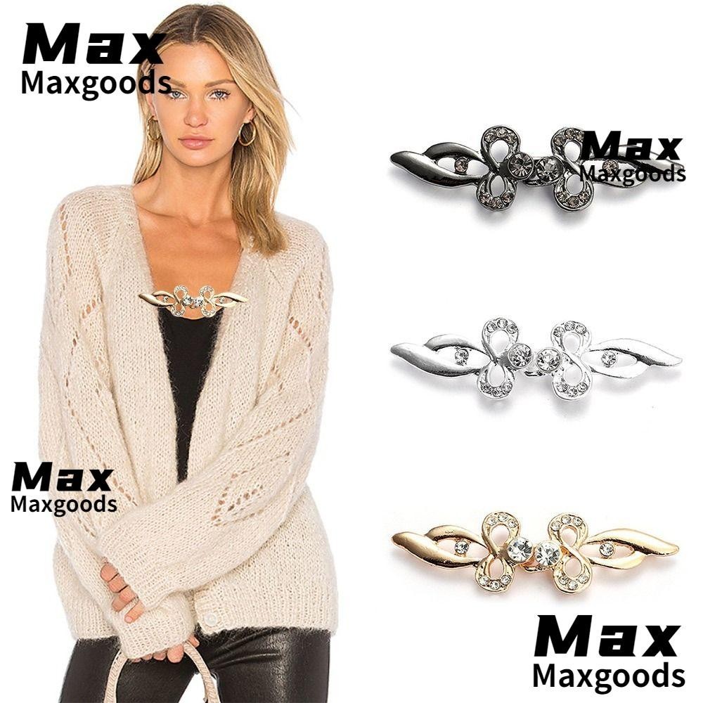 Maxg เข ็ มกลัด Clip, รัดหัวเข ็ มขัดคลิป Clasps คาร ์ ดิแกนปก Clips, Vintage Shiny Crystal Cape ...