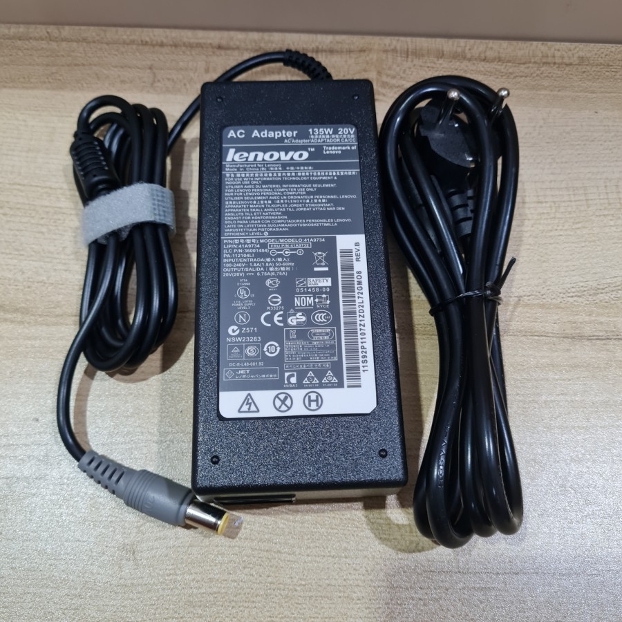 Thinkpad Charger Adapter W510 T520 T530 45N0053 45N0054 20V 6.75A เข ็ ...