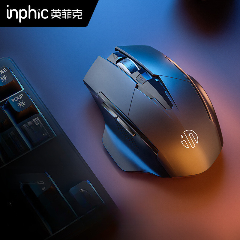 Inphic F1/A1 เมาส ์ บลูทูธไร ้ สายแบบชาร ์ จไฟได ้ ปิดเสียงเมาส ์ บลูทูธสํานักงานเมาส ์ เกมเมาส ...