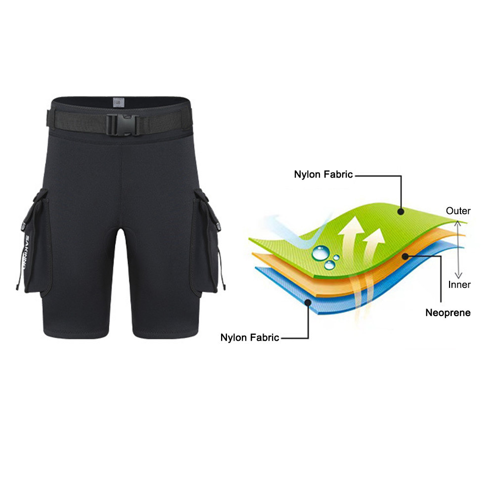 [ระเบิด1.th ] 3mm Neoprene Wetsuit Tech Shorts Keep Warm Unisex Wetsuit ...