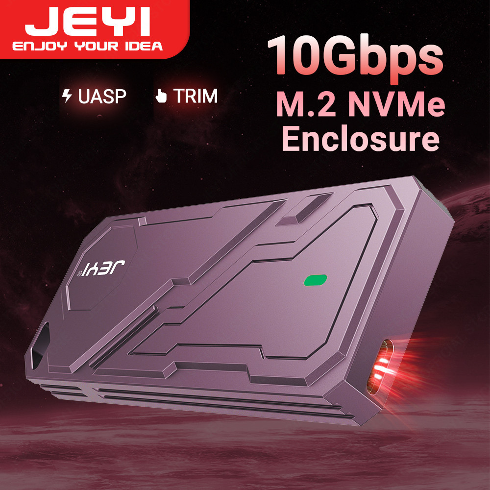 Jeyi M.2 SSD Enclosure RTL9210 NVMe กล่องมือถือ USB3.2 10G Type-c SSD ...