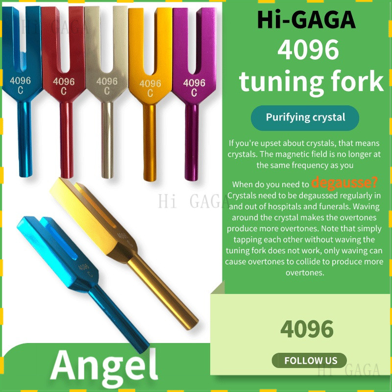 Tuning fork🔔ส้อมจูนเสียง🔔4096Hz Crystal Tuning Fork: High-Frequency ...