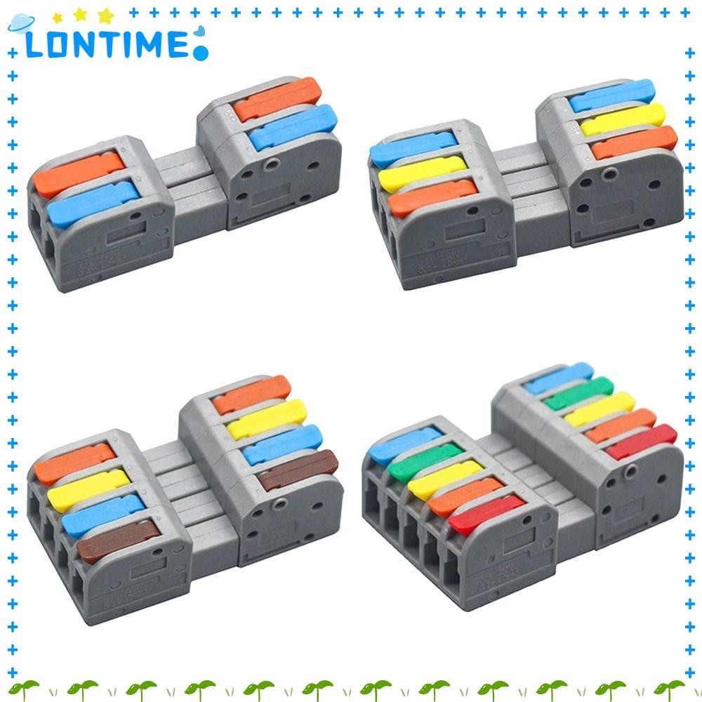 Lontime Quick Terminal Block, Mini Universal Wire Connector, Quick ...