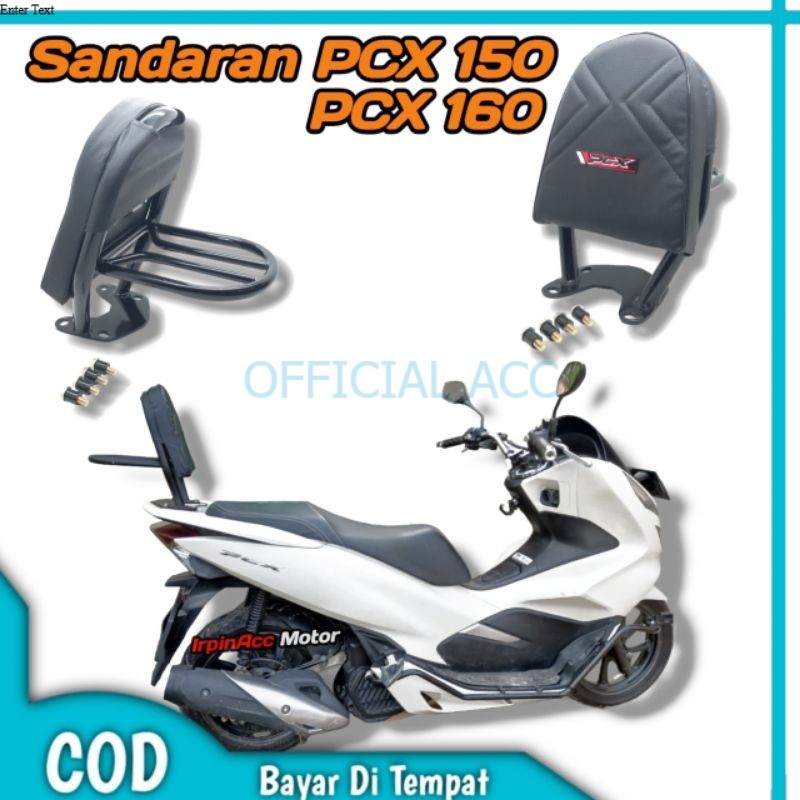 Hitam PCX 160 PCX 150 PCX พนักพิงมอเตอร์ไซค์ สีดําเต็ม | Shopee Thailand