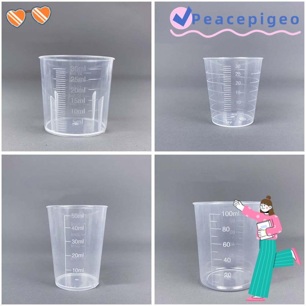 Peacepigeo ถ้วยตวงจบการศึกษา, เหยือกตวงขนาดเล็ก, ภาชนะบรรจุของเหลวสําเร็จการศึกษาเครื่องมือวัด ...