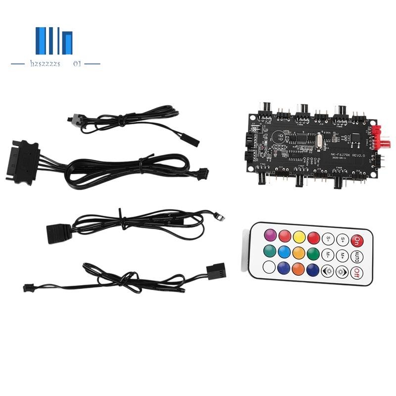 Rgb AURA ARGB Cable Splitter Hub Case เครื่องควบคุมอุณหภูมิสายต่ออะแดป ...