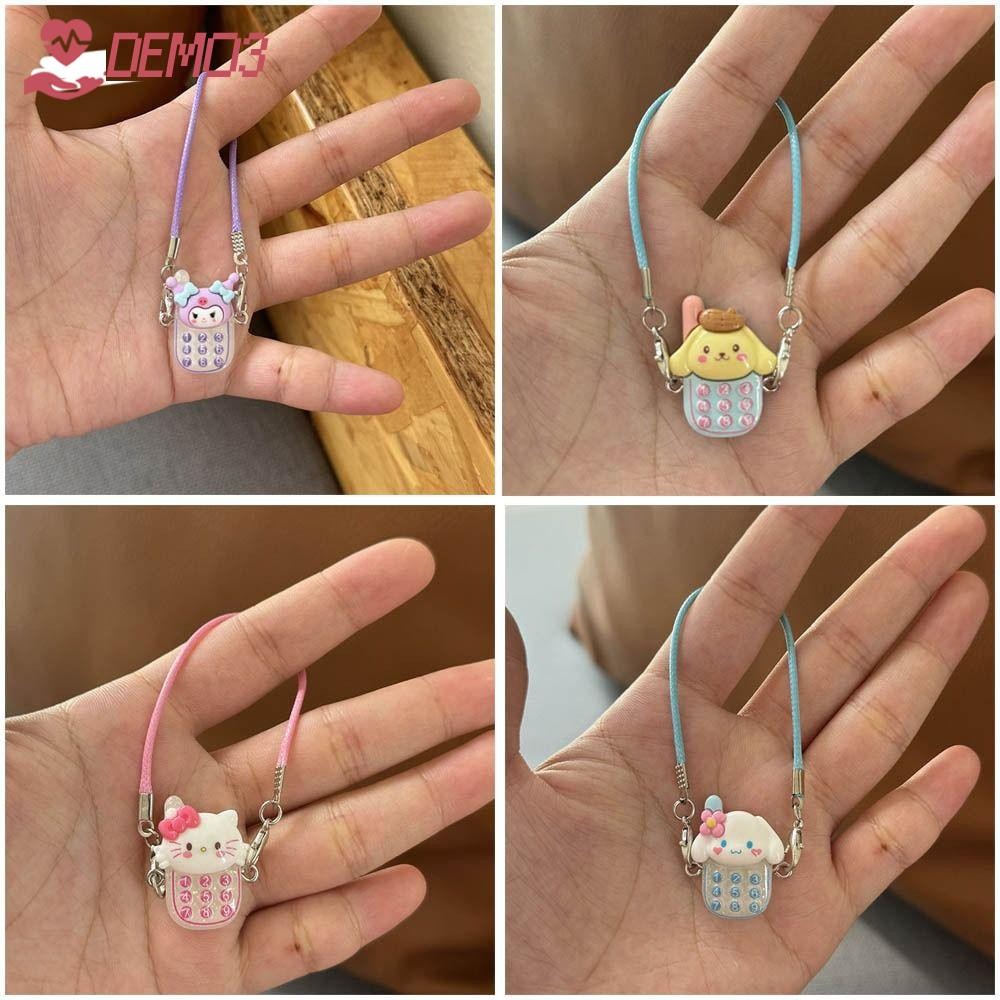 [DEMO3] จี้ตุ๊กตา, Sanrio พลาสติกมินิโทรศัพท์มือถือ, DIY Mini Handmand ...