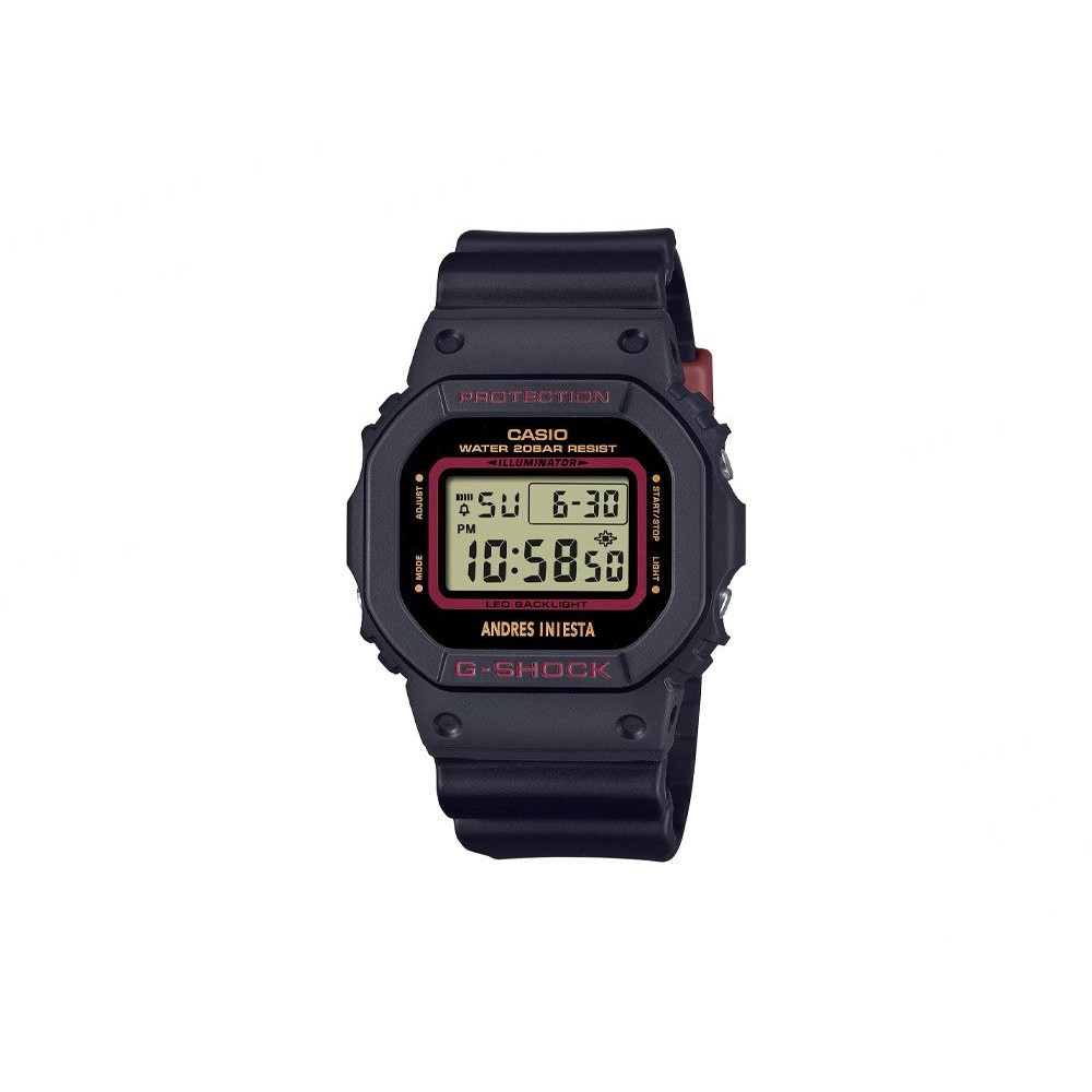 Casio G-Shock x Andrés Iniesta 5600 Series DW-5600AI-1JR Black Unused | Shopee Thailand