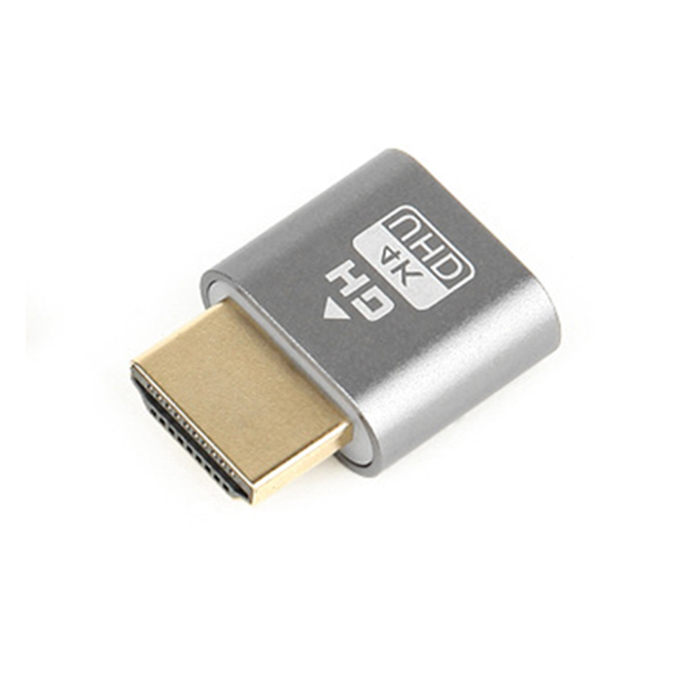 4k HDMI-เข้ากันได้กับ Dummy Plug Headless Display Adapter อะแดปเตอร์ ...
