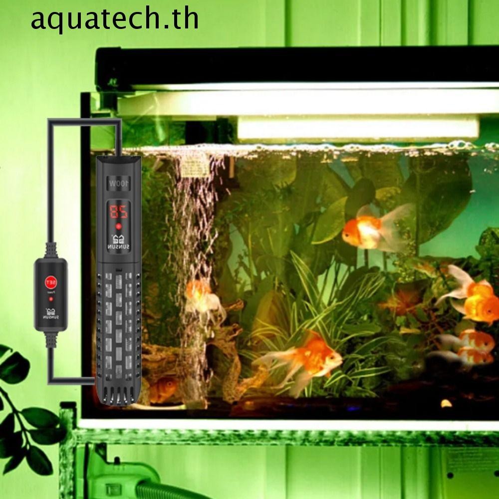 Aquatech จอแสดงผล LCD Digital Water Heating Rod, 50-500W Quartz Glass ...