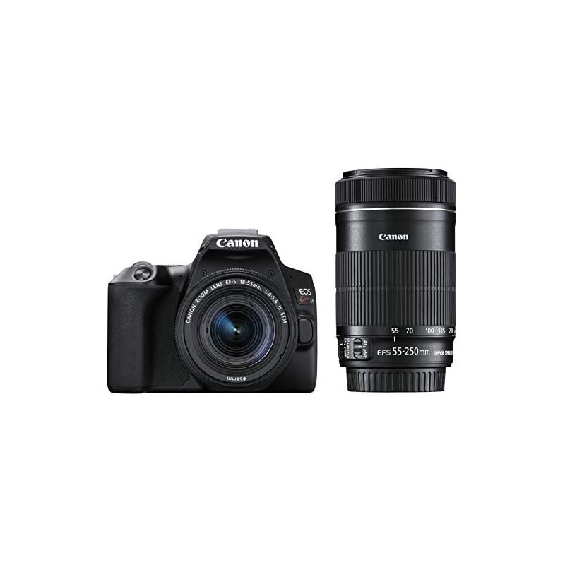 กล้องดิจิตอล Slr Canon Eos Kiss X10 Double Zoom Kit สีดํา กล้องดิจิตอล Slr Canon Eos Kiss X10 Double Zoom Kit สีดํา