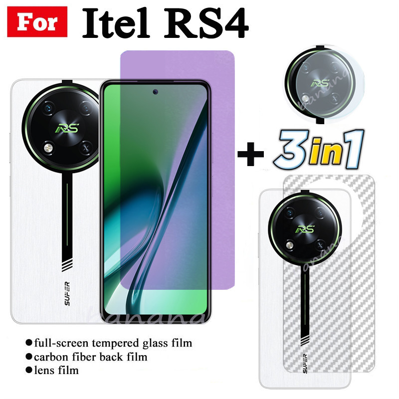 Itel RS4 กระจกนิรภัยสําหรับ Itel R S4 RS 4 Anti Blue Light Ray ป้องกัน ...