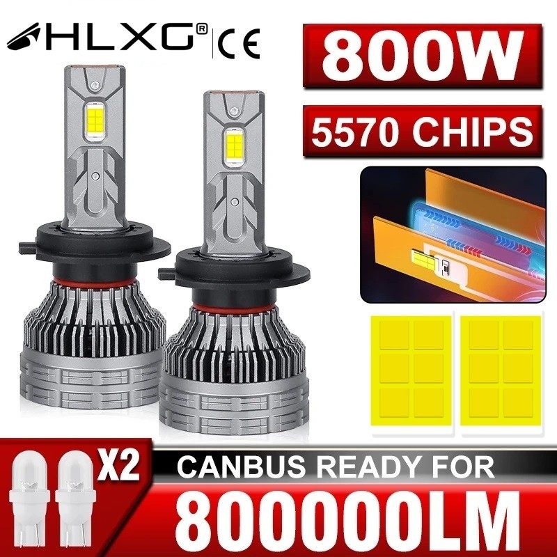 H4 H7 H11 ไฟหน้า LED Canbus 800000Lm H7 H1 H11 H8 H9 9005 9006 HB3 HB4 9007 9008 880 881 H27 PTF ...