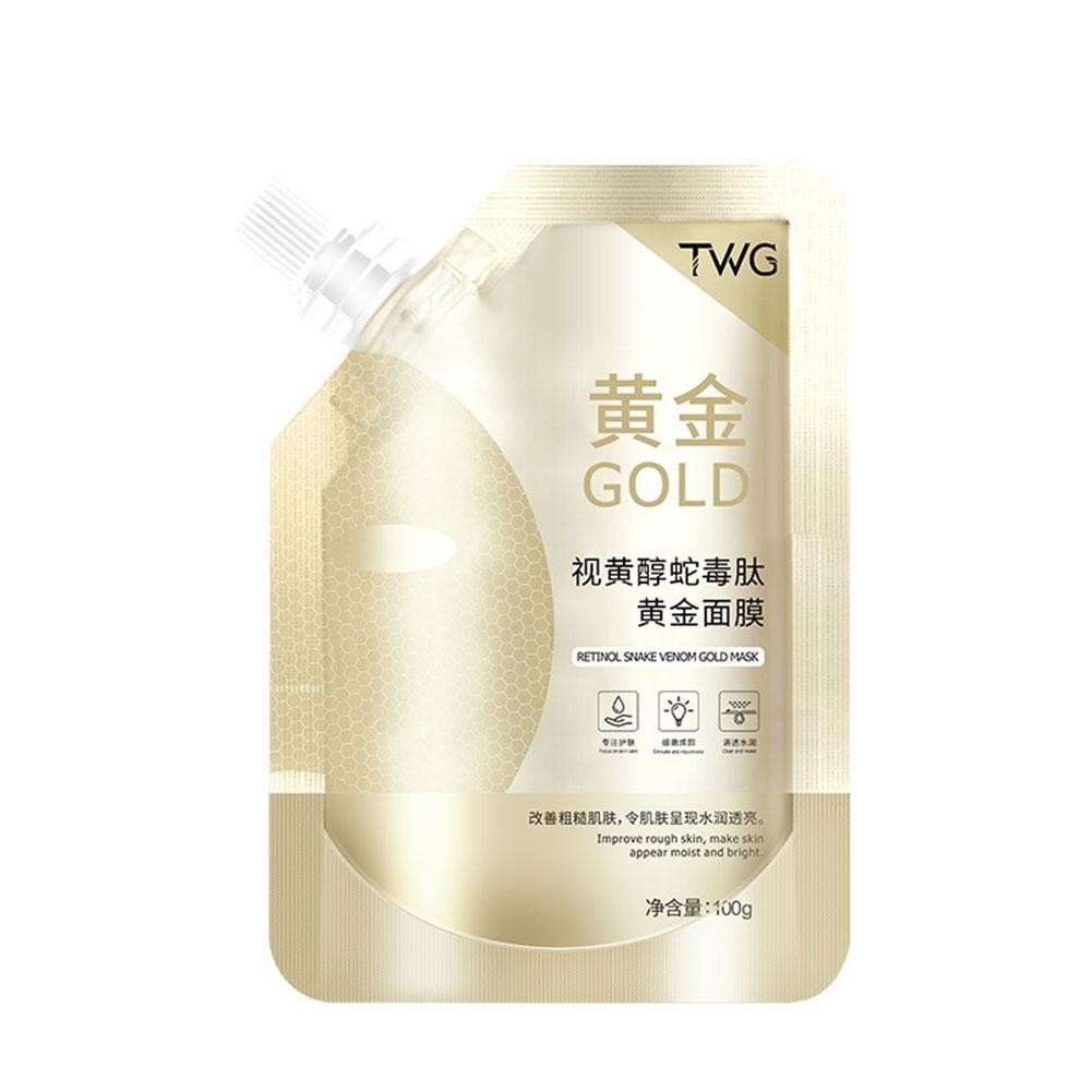 Twg Retinol Snake Venom Peptide Gold Mask Hydrates Brightens & Skin ...