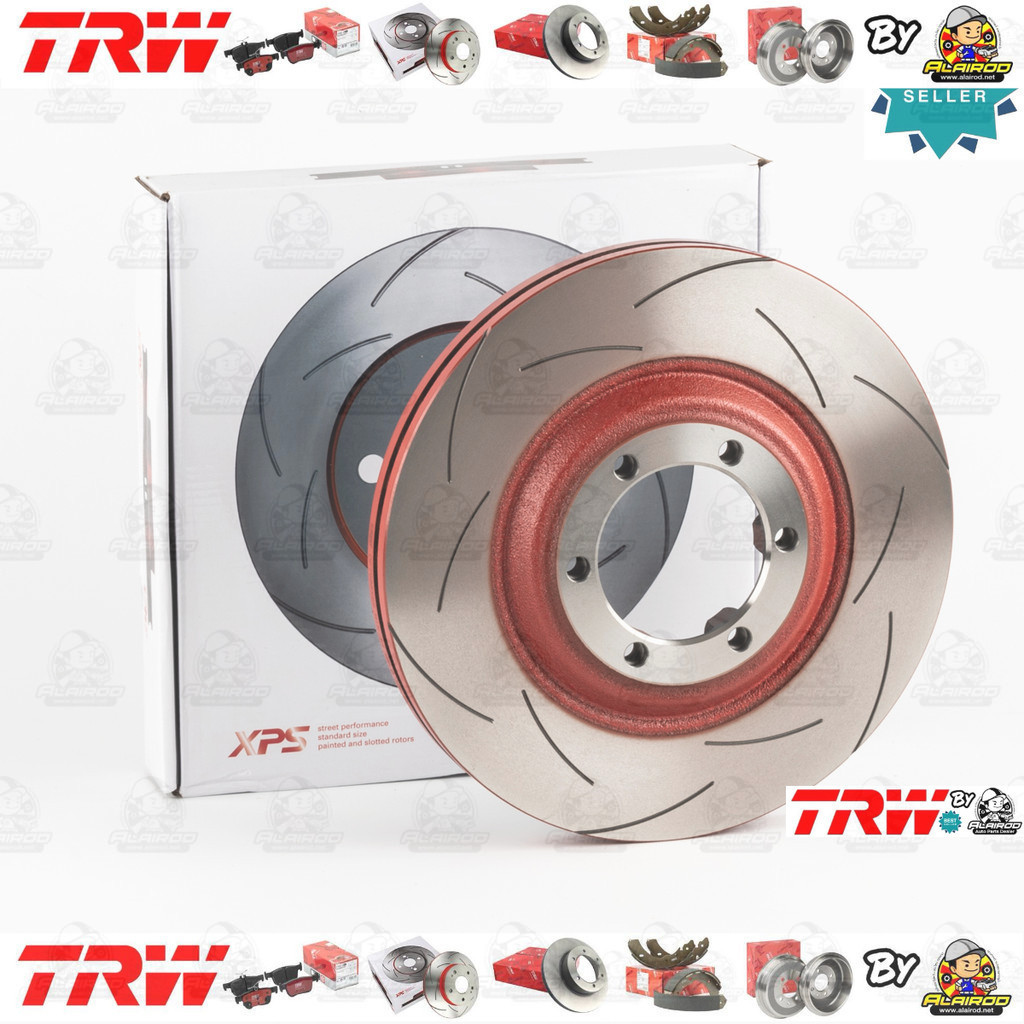 TRW จานดิสเบรคหน้า จานเบรคหน้า 1 คู่/2 ใบ ISUZU D-MAX 4WD, Hi-Lander ยกสูง ปี 2012-2019 DF 7988 ...