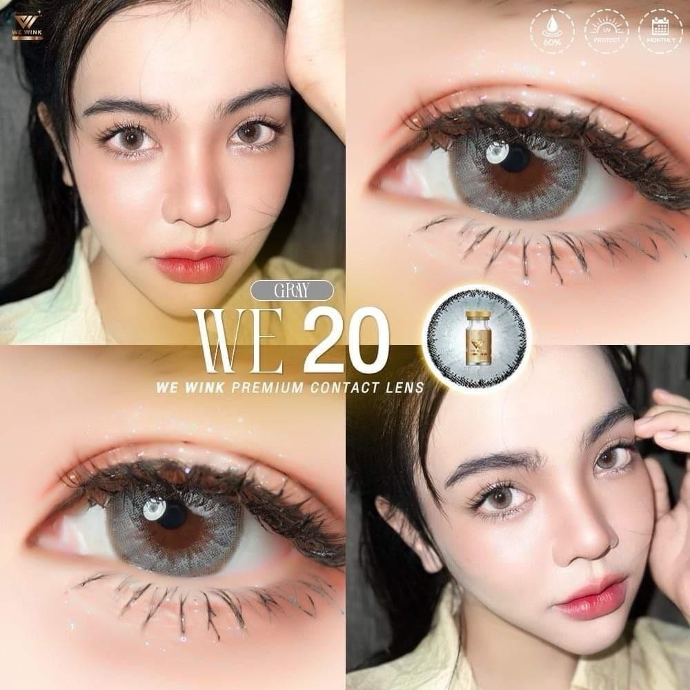 We20 Gray ขนาดตาโต กรองแสงuv เลนส์แท้จดทะเบียนถูกต้อง ผ่านอย.ไทย บิ๊ก ...