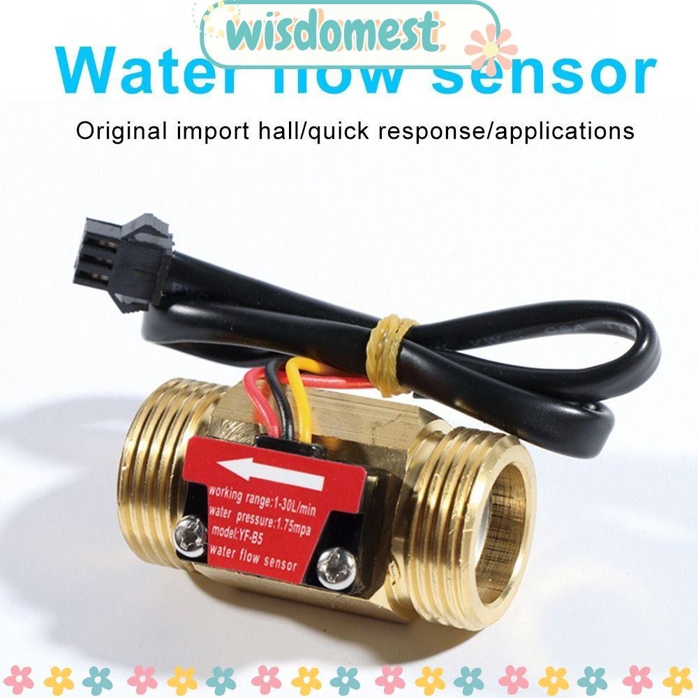 Wisdomest Hall Effect Water Flow Sensor Professional ชายด ้ ายทองเหลือง ...
